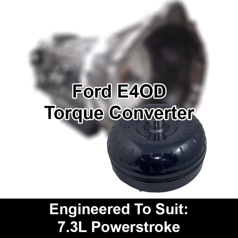 Billet Heavy Duty Torque Converter to suit Ford E4OD 4 Speed behind a 7 ...